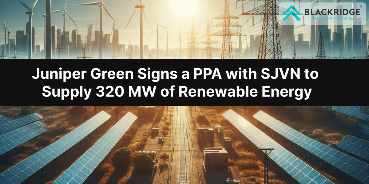 Juniper Green Signs 320 MW Renewable Energy PPA with SJVN